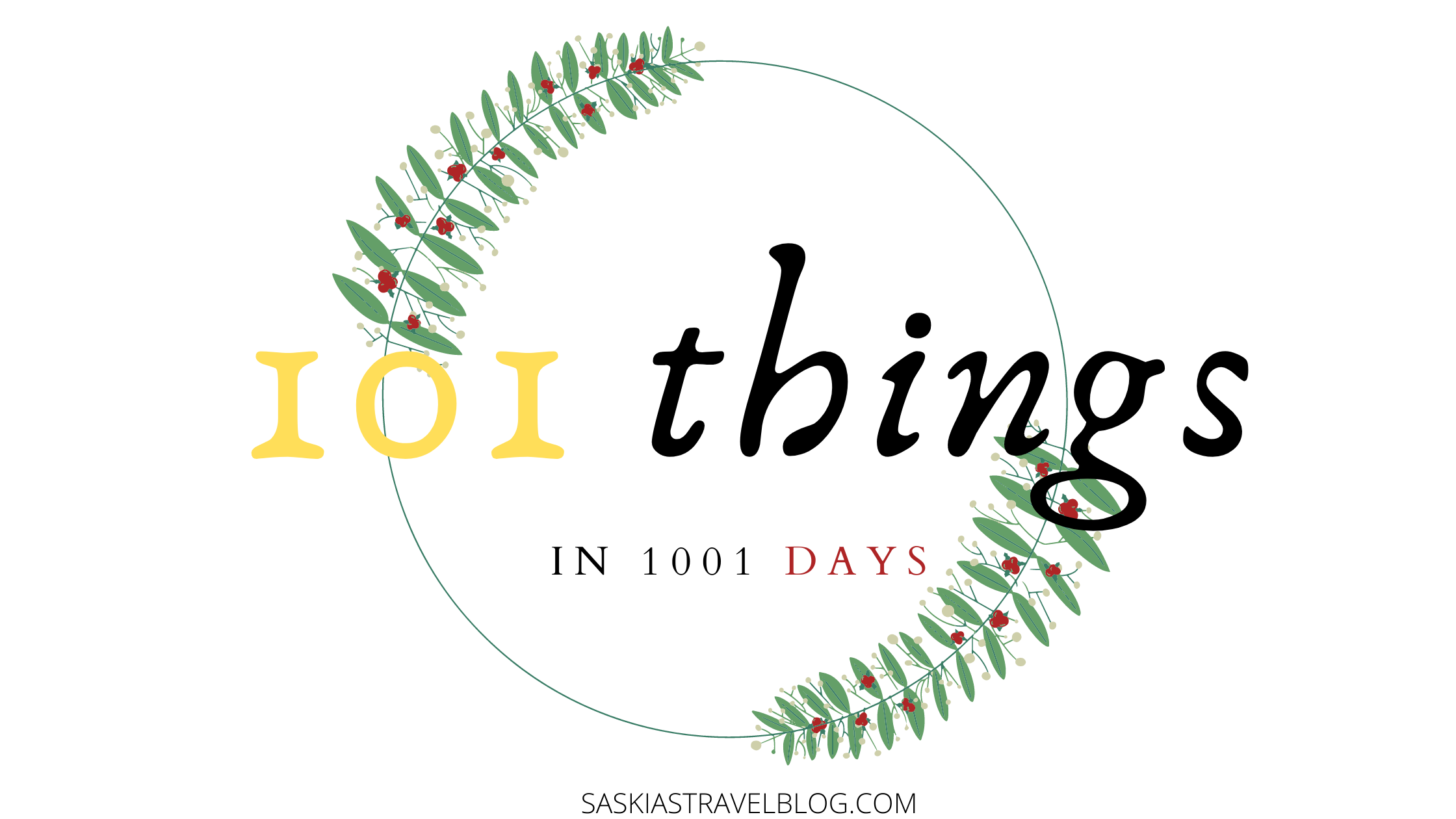 101 things in 1001 days – Saskia's Travel Blog